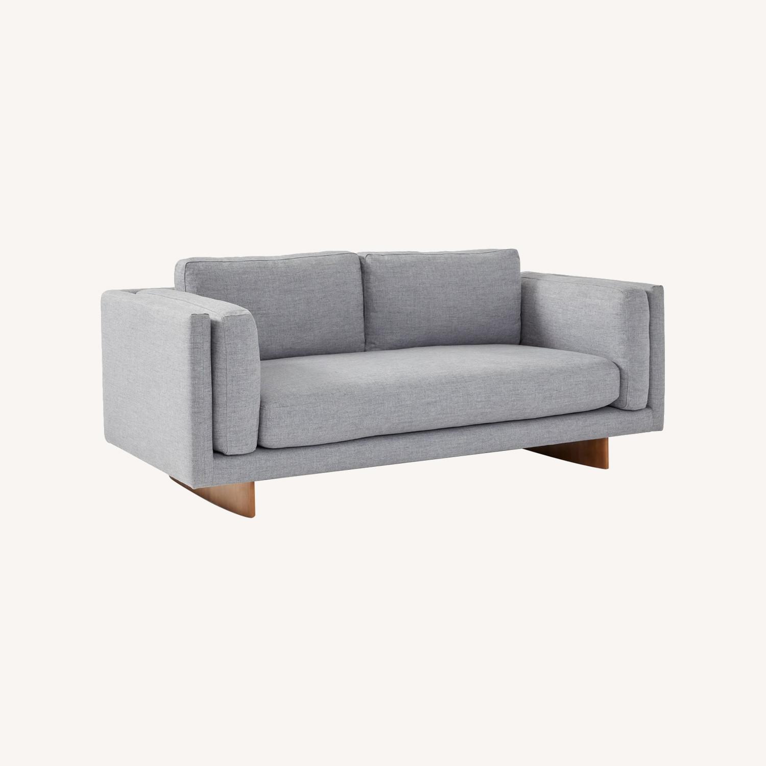 West Elm Anton Sofa - Wood Legs 86" - AptDeco