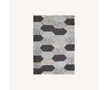 IKEA KOLLUND Blue Grey Woven Rug - AptDeco