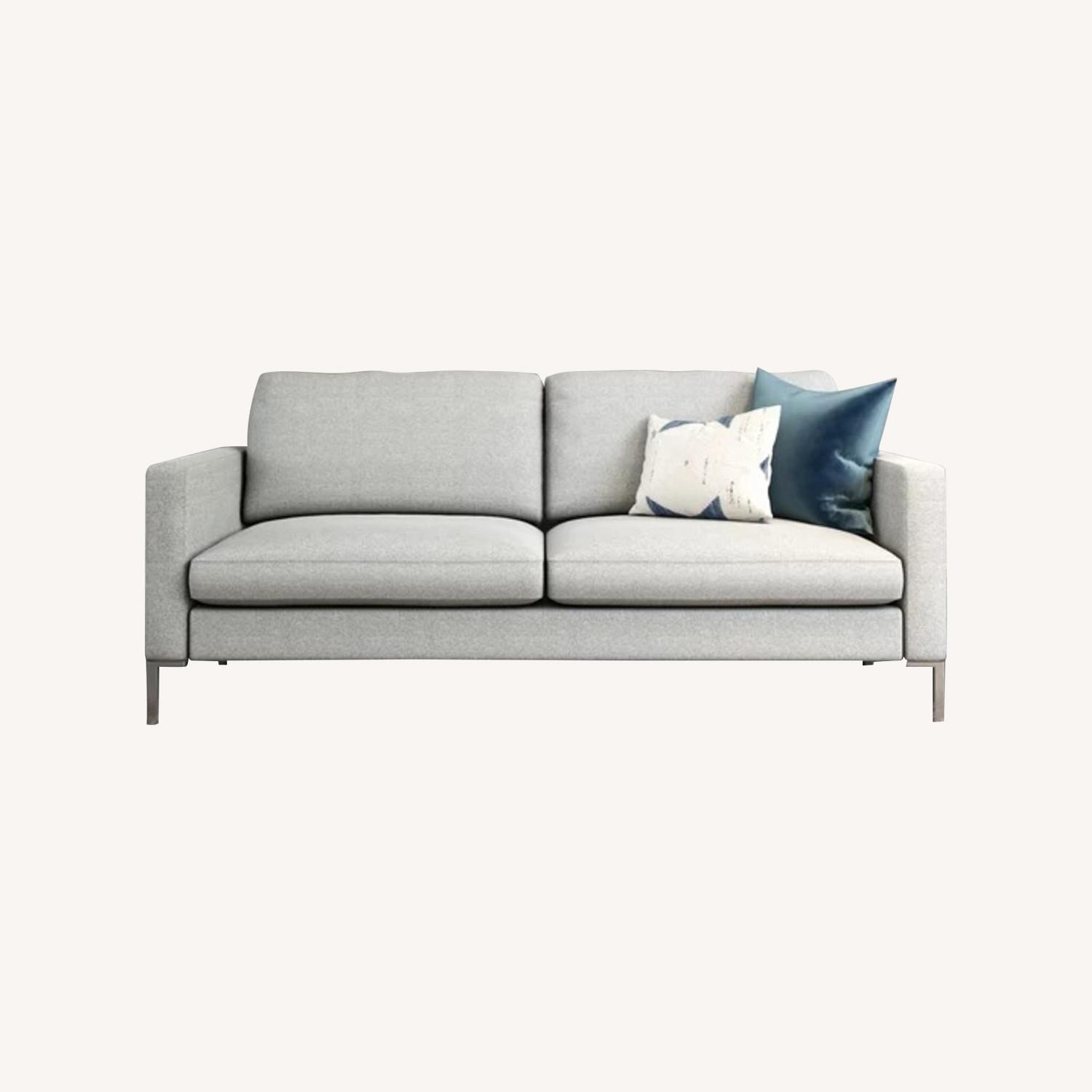 Walmart Queer Eye Bradford Sofa Gray Linen - AptDeco