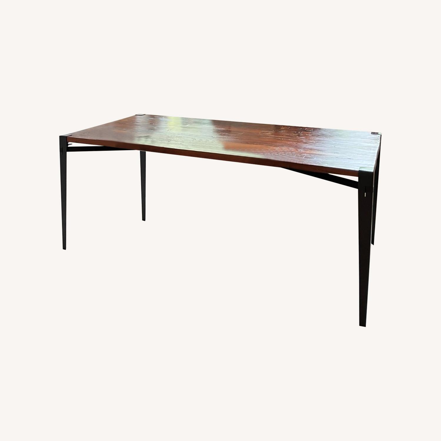 Floyd Industrial Distressed Dining Table w Floyd Legs - AptDeco