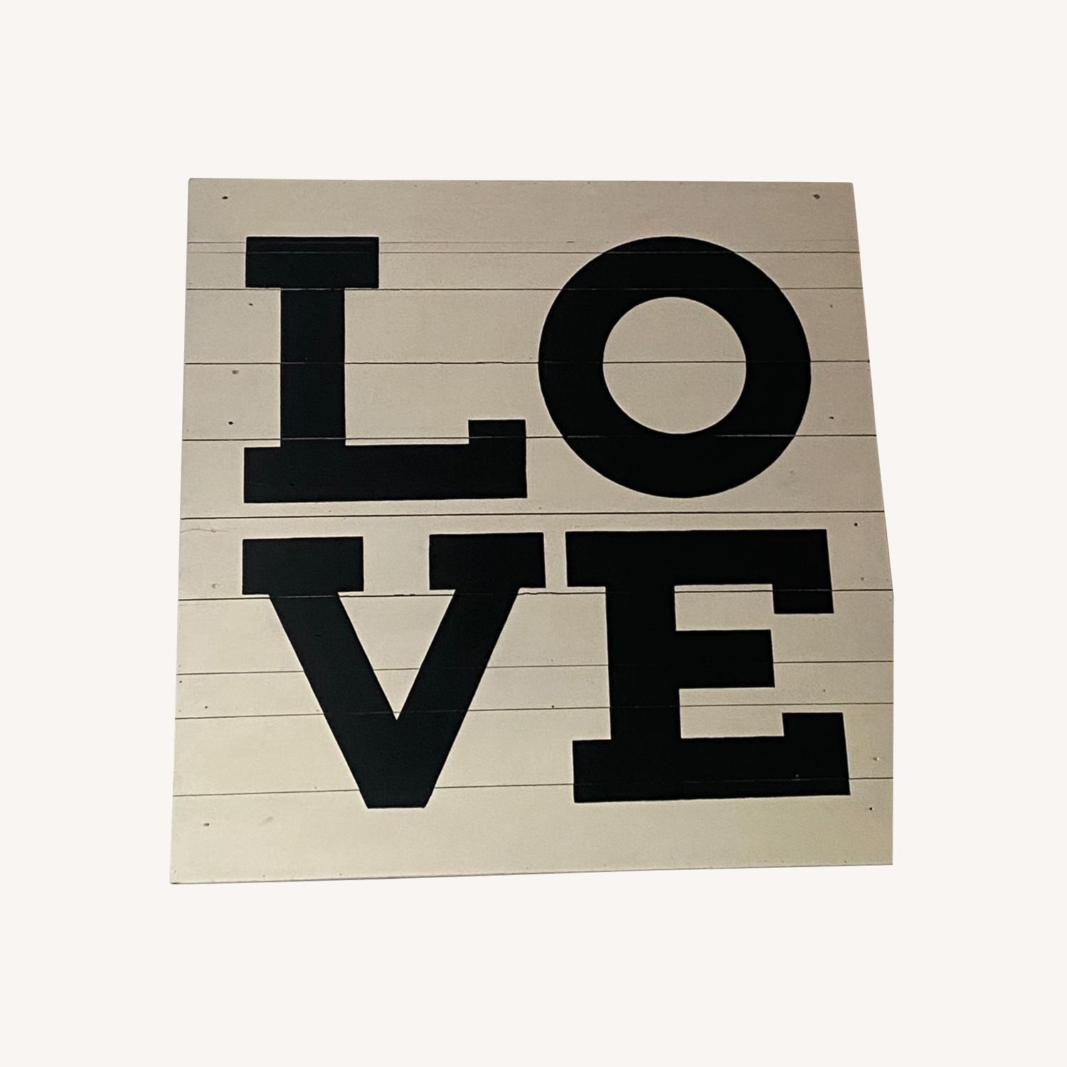 Pottery Barn Love Sign - AptDeco