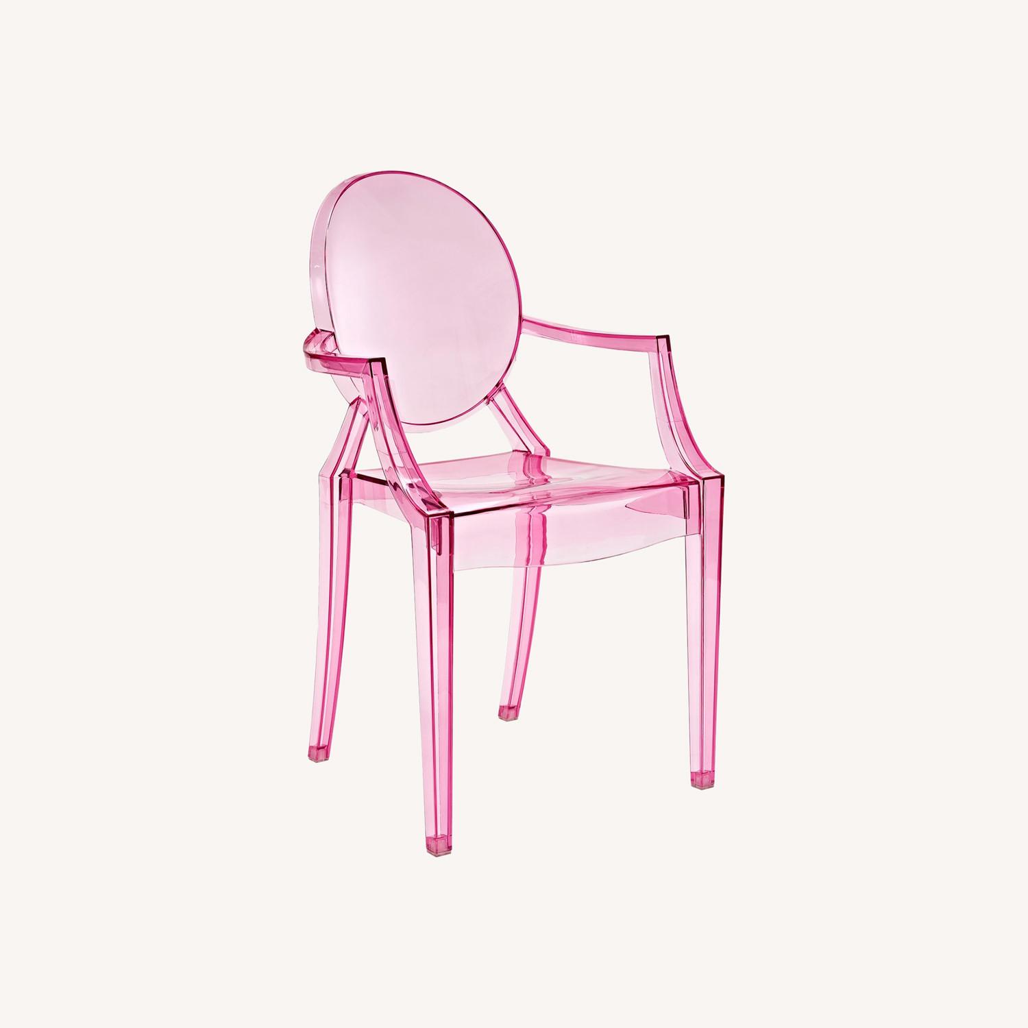 Modway Pink Ghost Chair - AptDeco