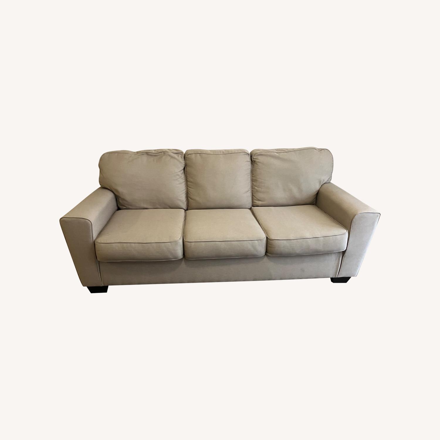 Ashley Beige Couch - AptDeco