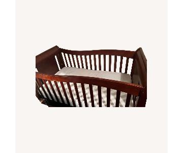 Cherry Wood Crib - AptDeco