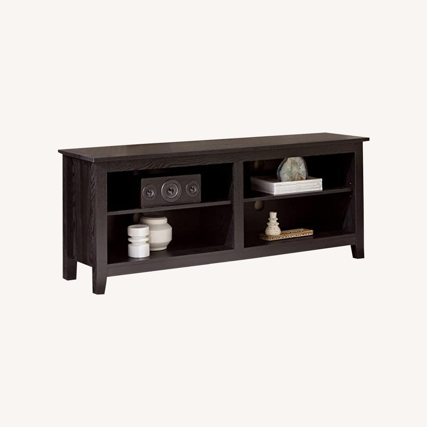 Walker Edison Black TV Stand - AptDeco