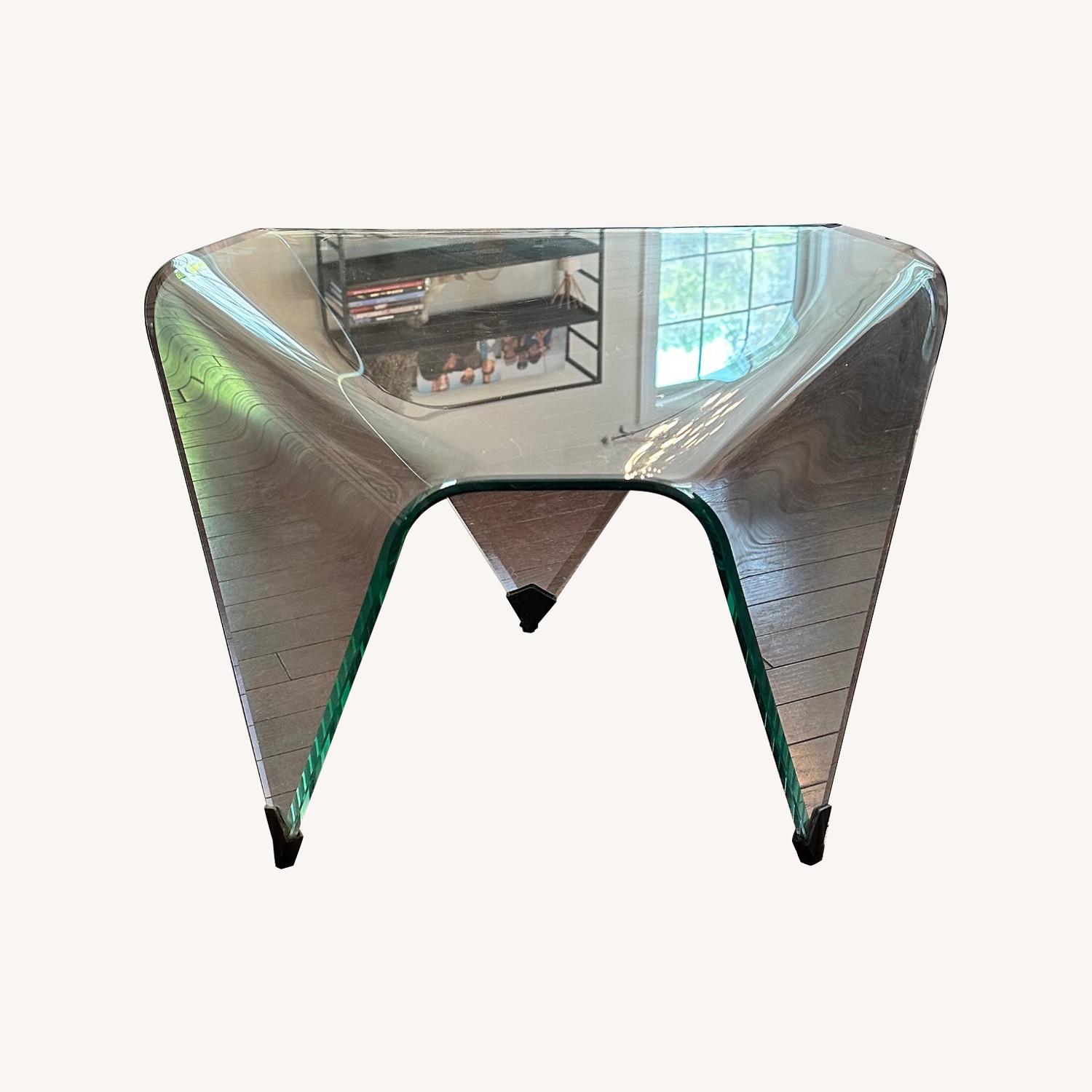 Glass Triangle Handkerchief Table - AptDeco