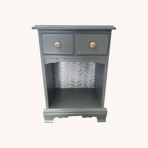 Sage Green Mid Century Nightstand - AptDeco