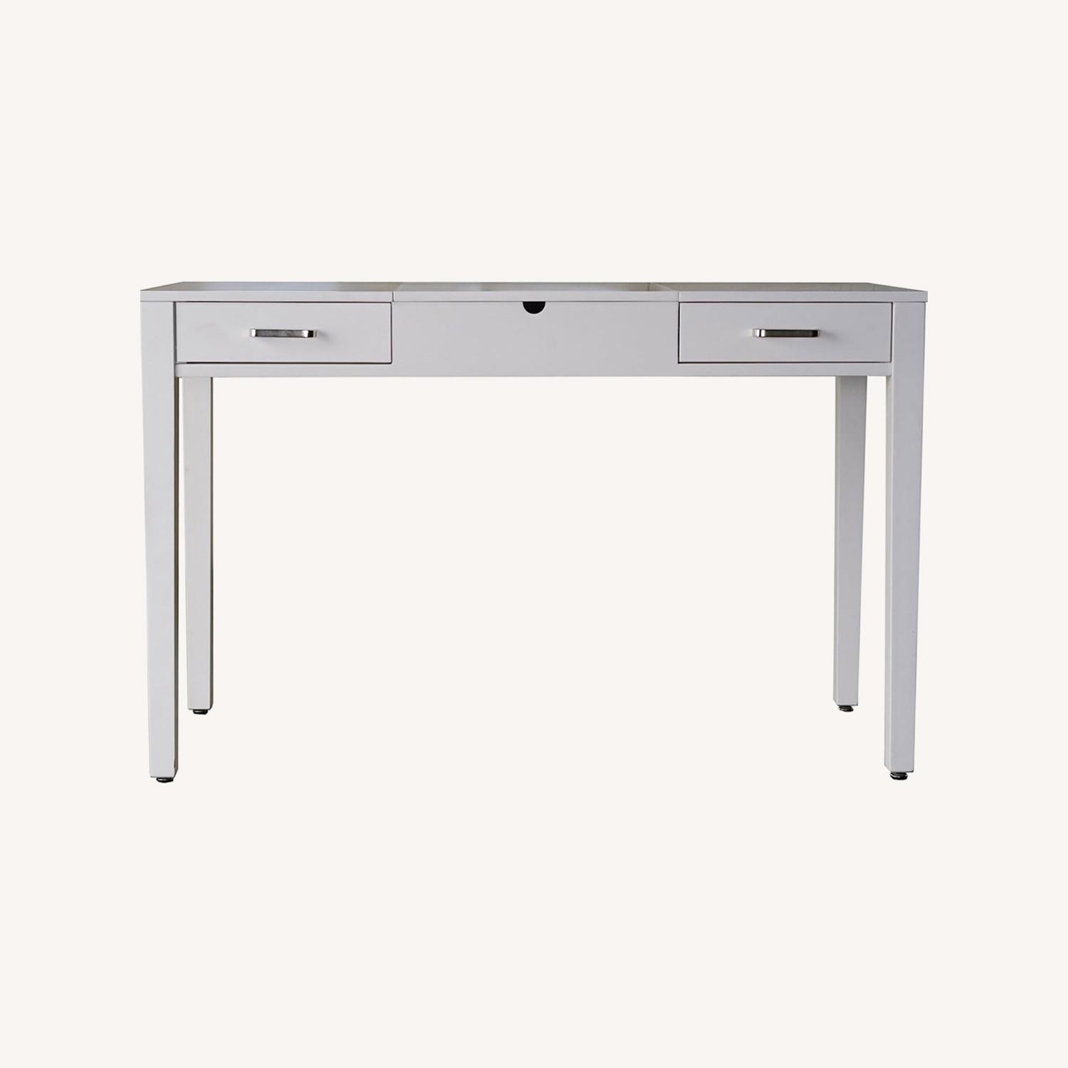Posh Pollen Ainsley Vanity Desk White - AptDeco