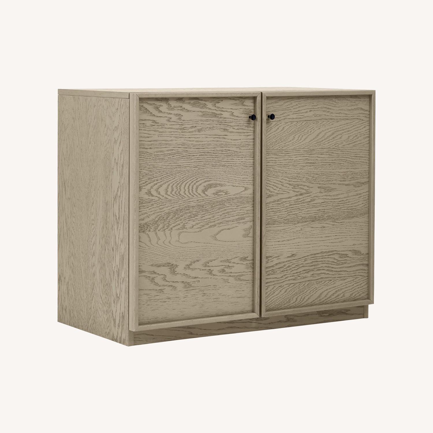 West Elm Holmes Modular 2-door Wood Console - AptDeco