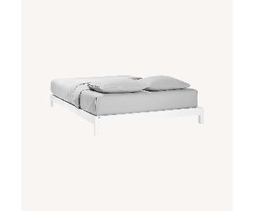 CB2 Oak Platform Bed Queen - AptDeco