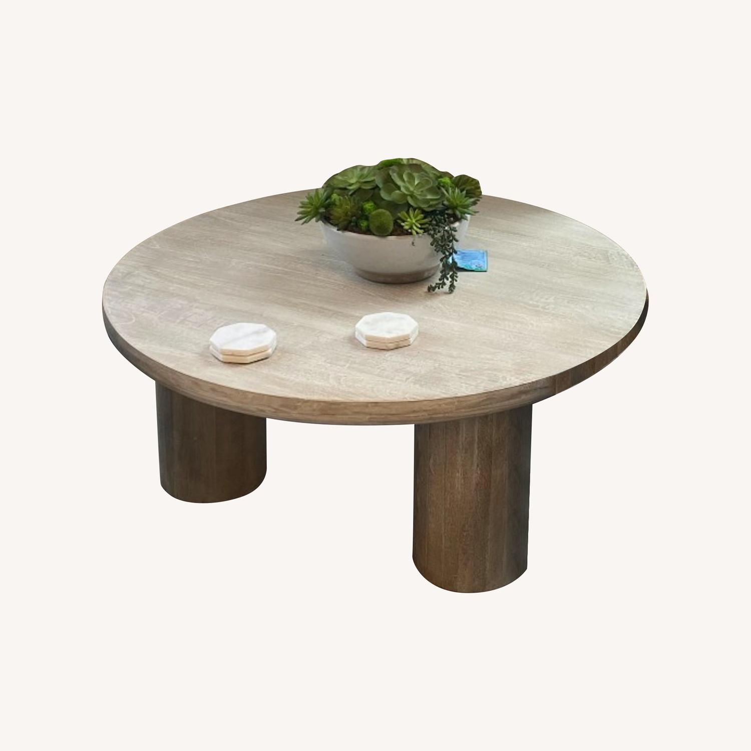 Wayfair Solid Wood 3 Legs Coffee Table - AptDeco