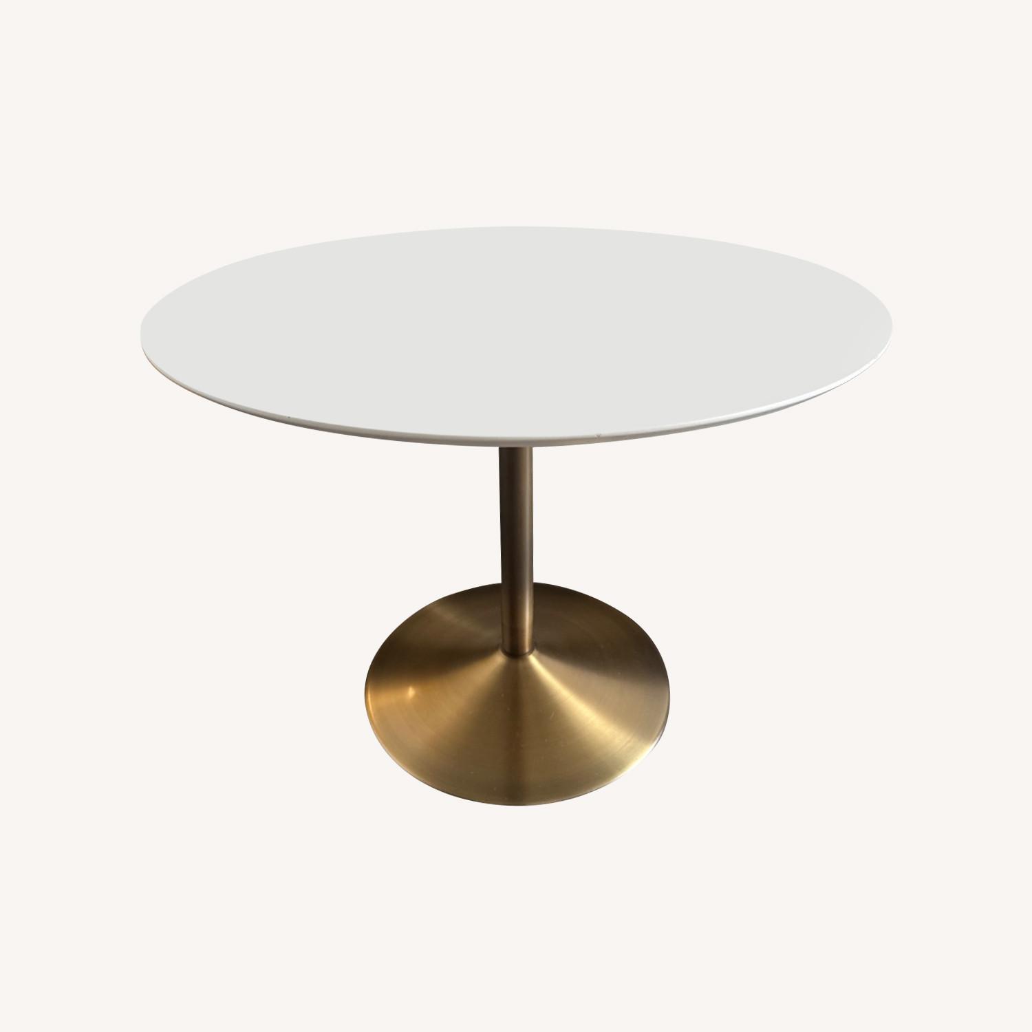 CB2 Round Dining Table - AptDeco