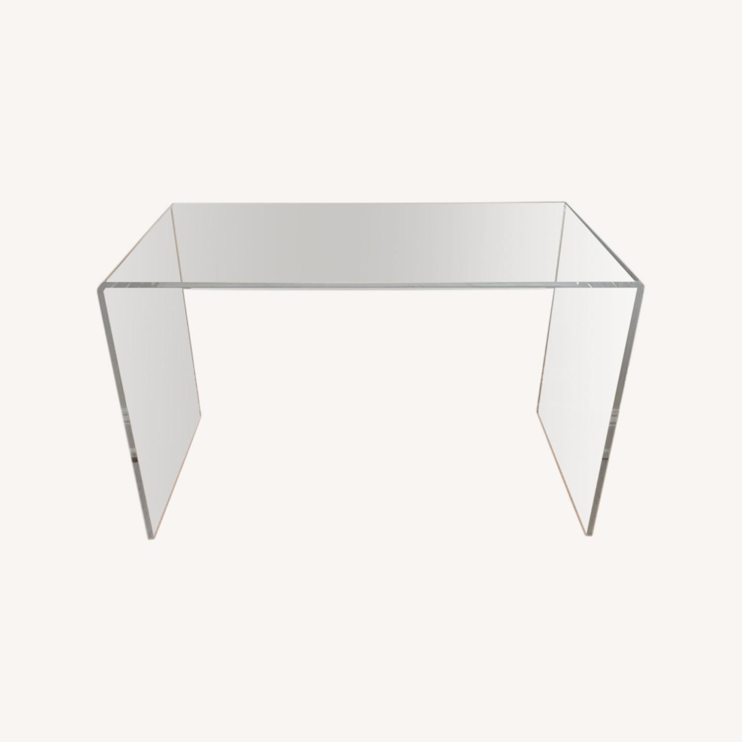 Acrylic Table Dining Console or Desk - AptDeco