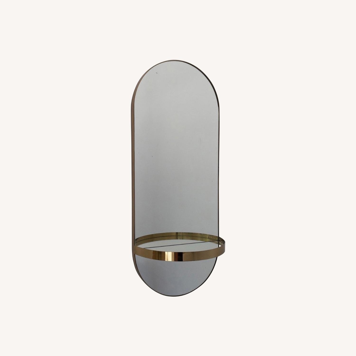 CB2 Caplet Oval Accent Mirror - AptDeco