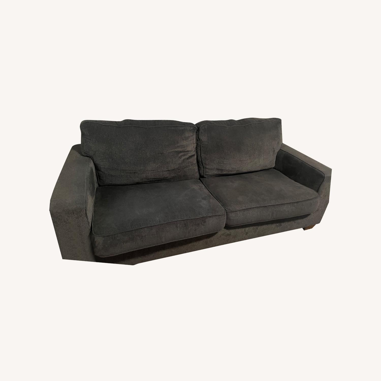 Navy Blue Soft Comfy 3 Seat Couch - AptDeco