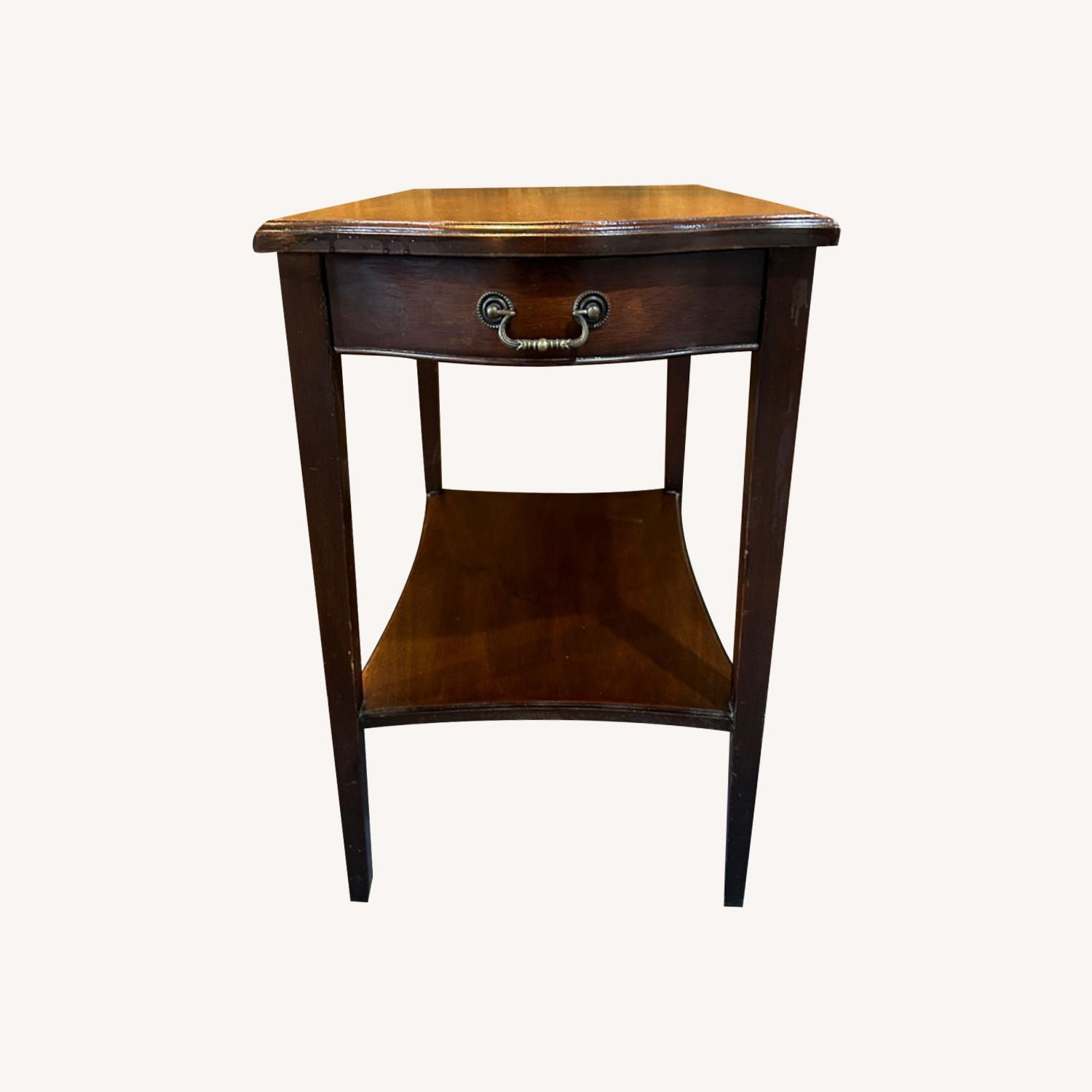 Imperial Genuine Mahogany End Table - AptDeco