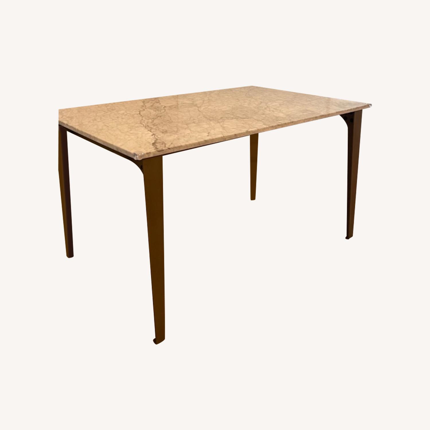 CB2 Genuine Marble Dining Table - AptDeco