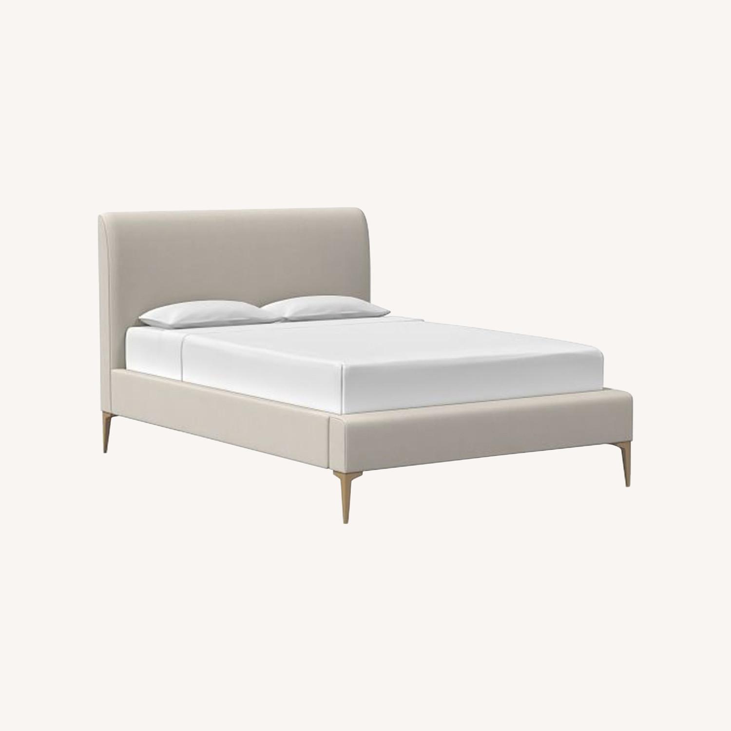 West Elm Andes Queen Bed, Metal Legs - AptDeco