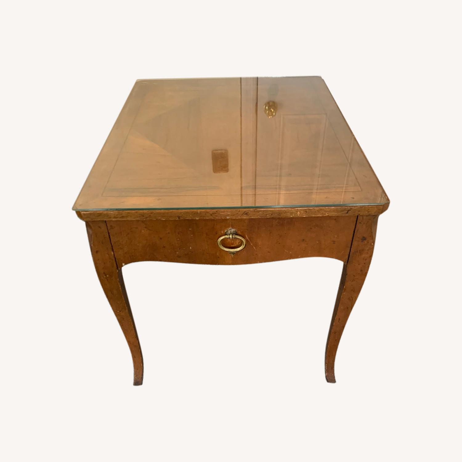 Baker Antique Side Table - AptDeco