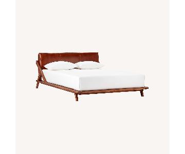 CB2 Leather Bed - AptDeco