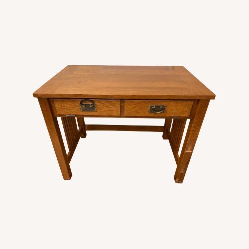 AllModern Solid Wood Mid-Century Desk - AptDeco