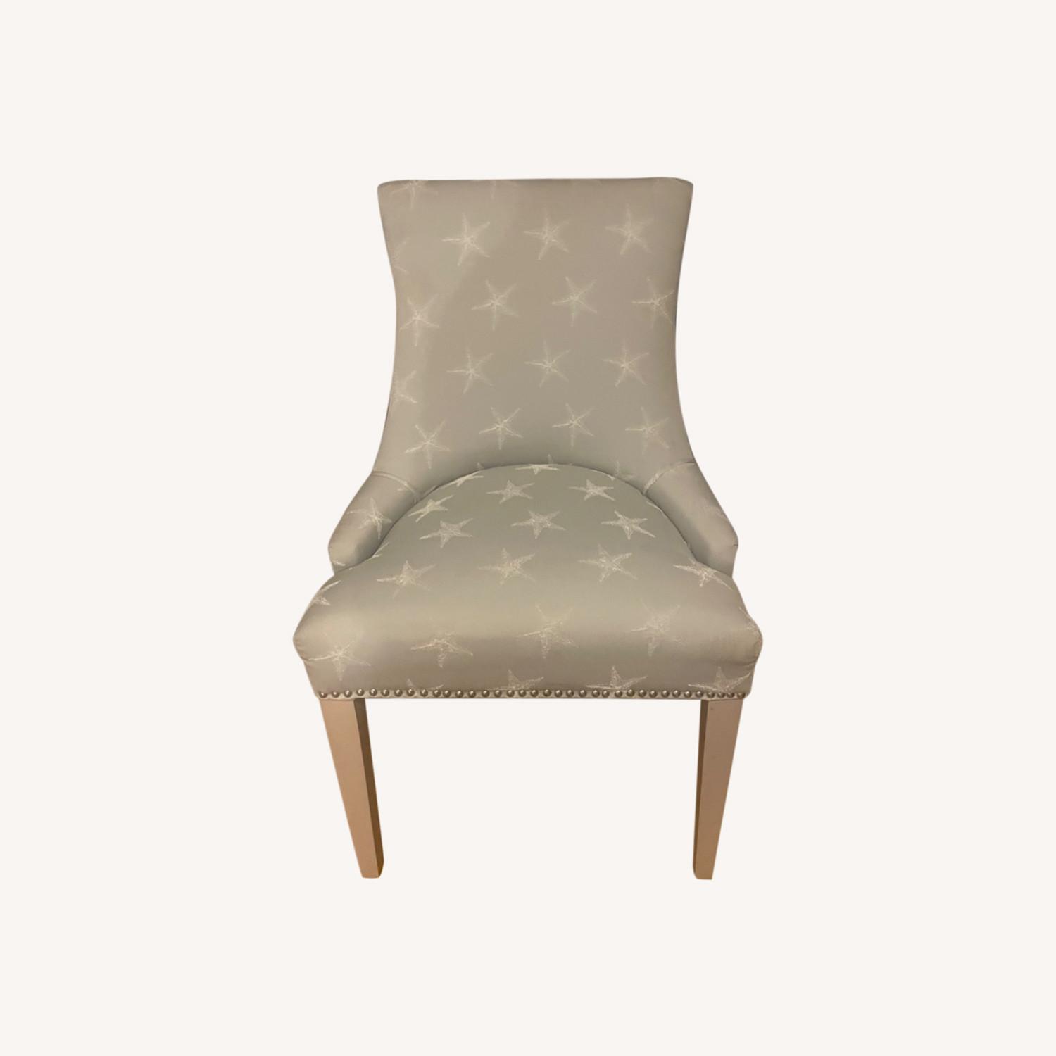 Light Grey Star Accent Chair - AptDeco