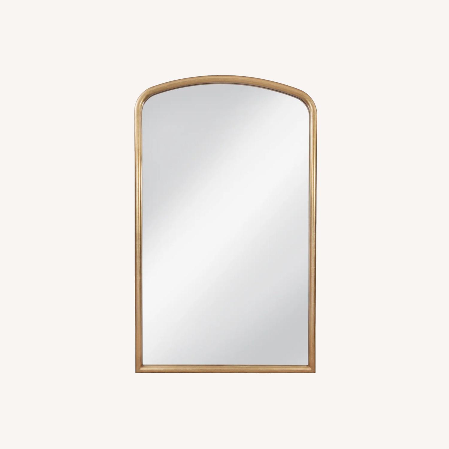 Brookings 7 foot Tall Gold Arch Mirror - AptDeco