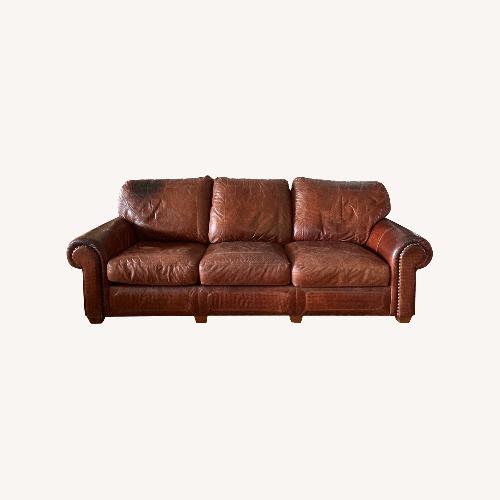 Stickley Santa-Fe Sofa / Luxury Leather - AptDeco