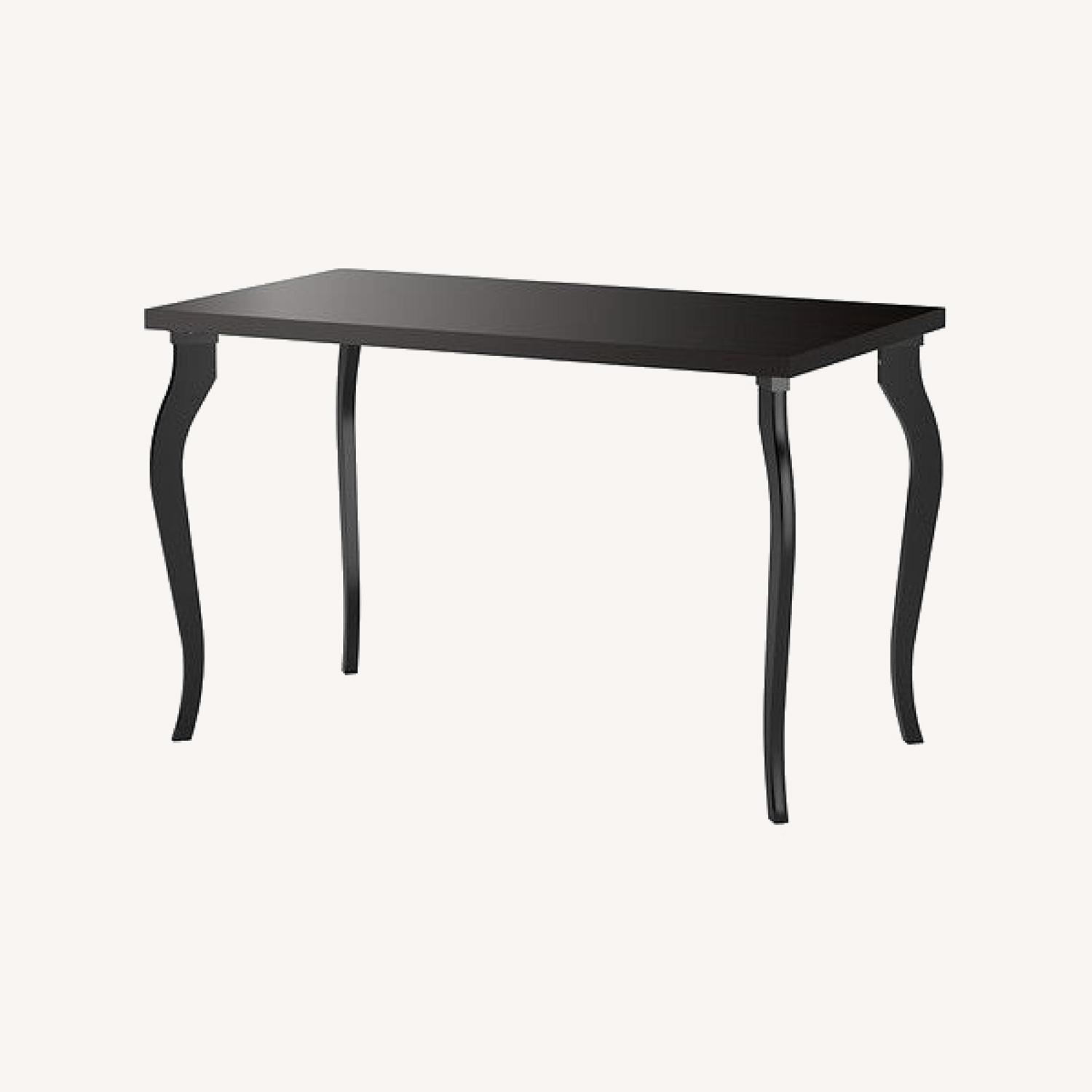 IKEA Black Desk Table - AptDeco