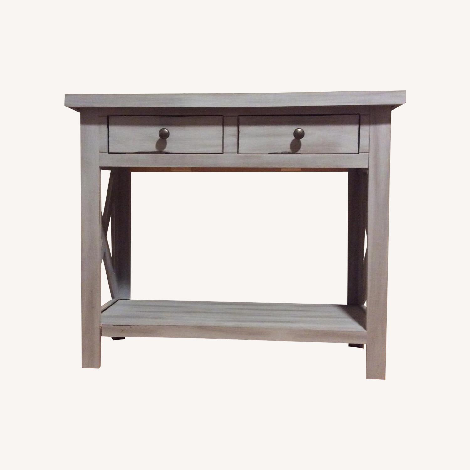 Light Grey Desk - AptDeco