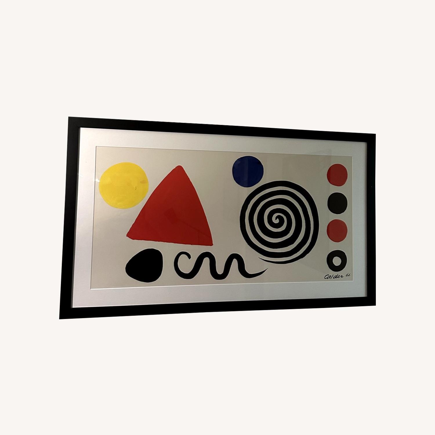 Calder "Abstraction" 1966 Framed Print - AptDeco