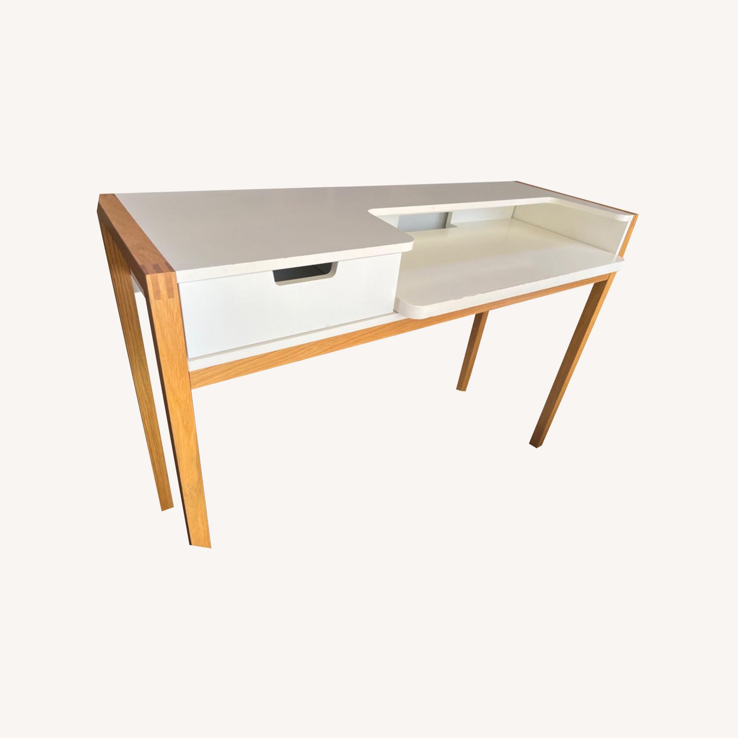 Container Store Tall Modern Desk - AptDeco