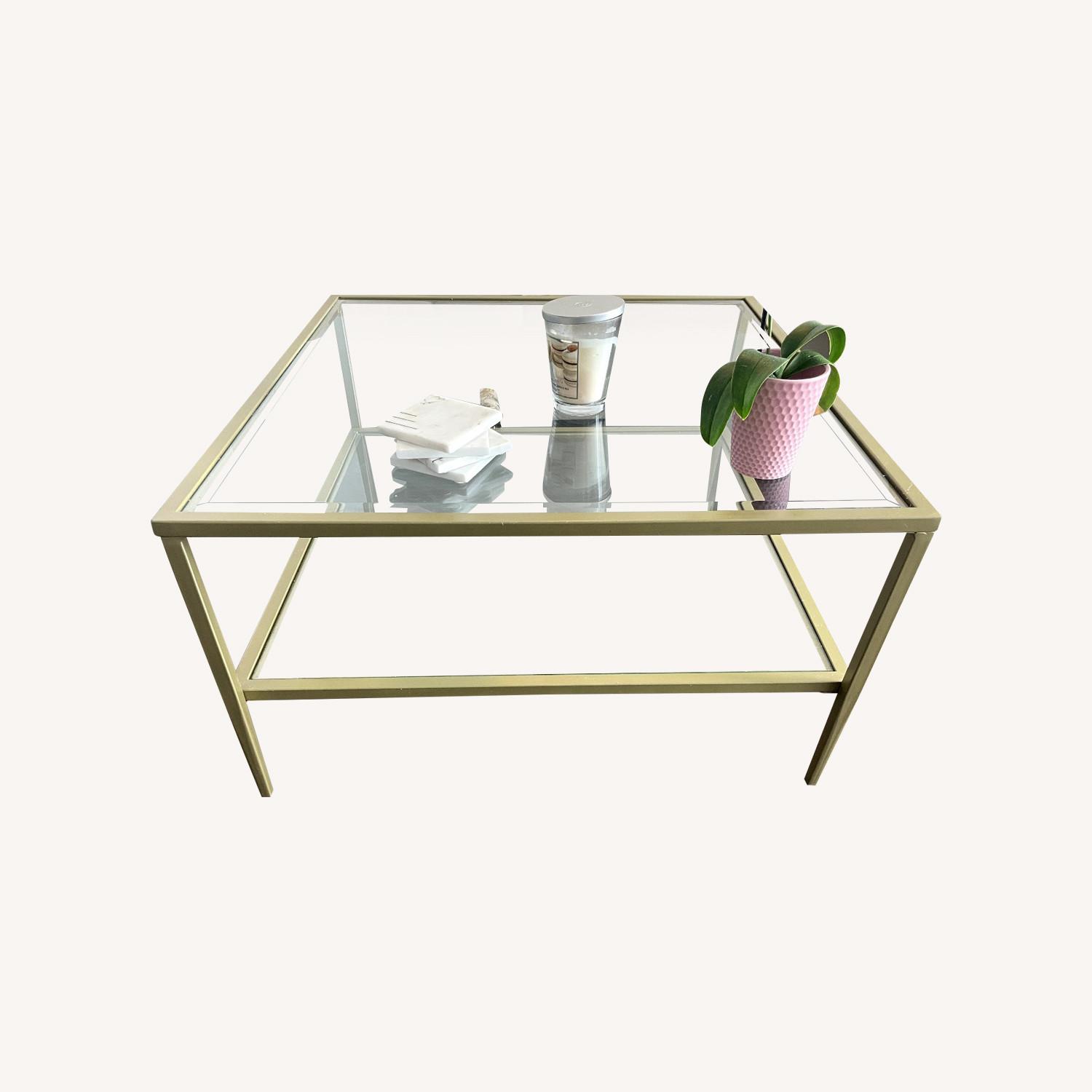 Wayfair Gold Coffee Table - AptDeco