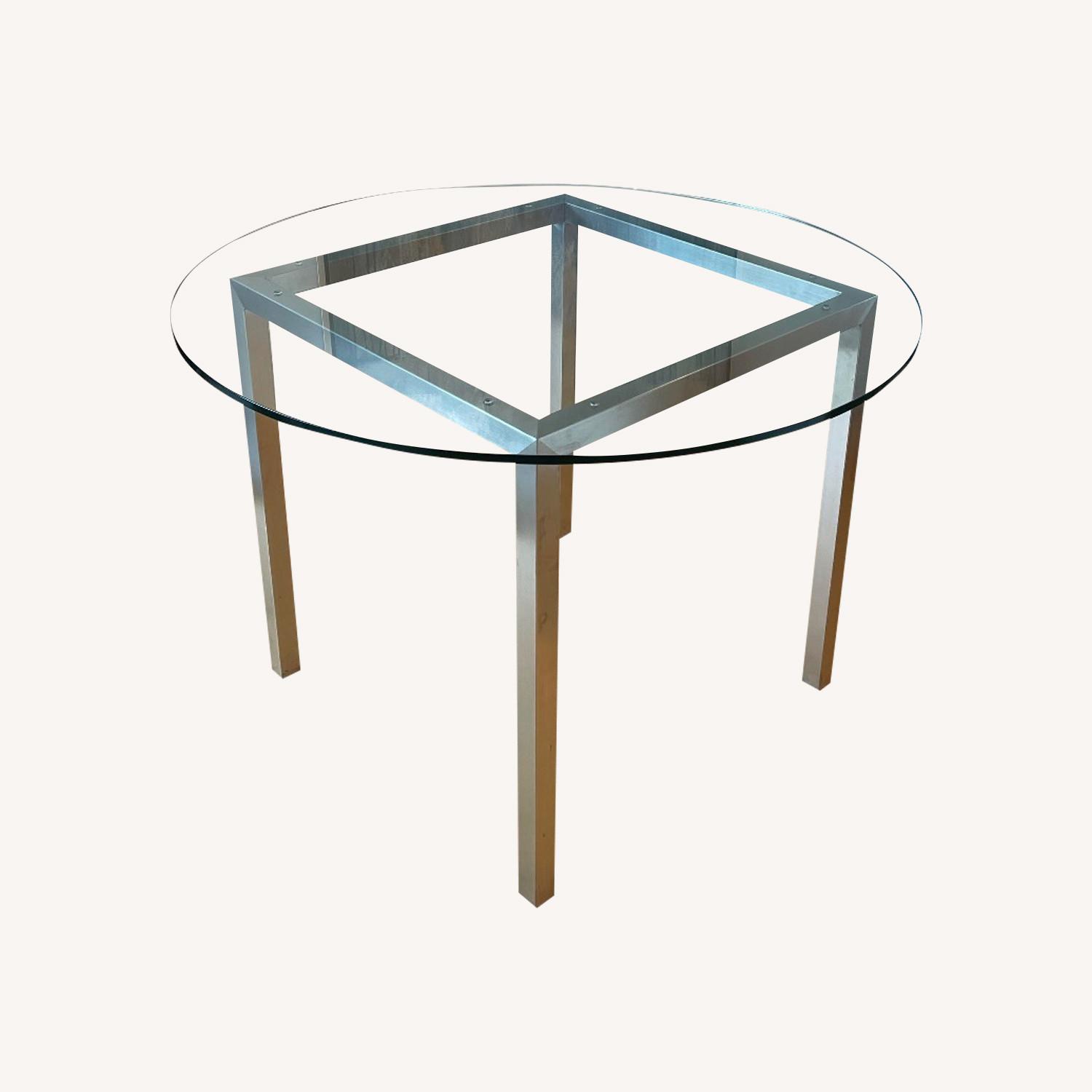 Room & Board 42 Glass Dining Table - AptDeco