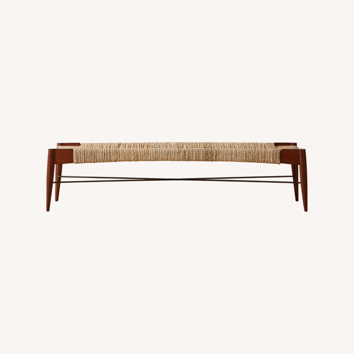 CB2 Wrap Large Natural Bench - AptDeco