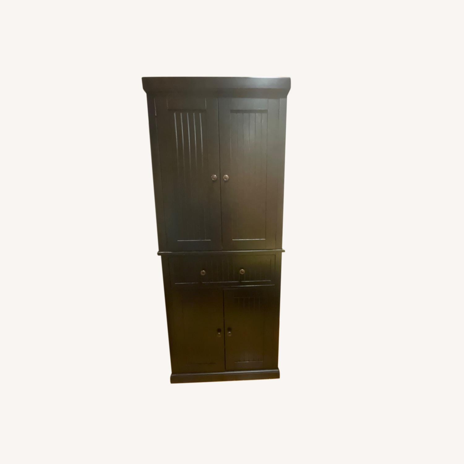 Black Armoire or Sleek Storage - AptDeco