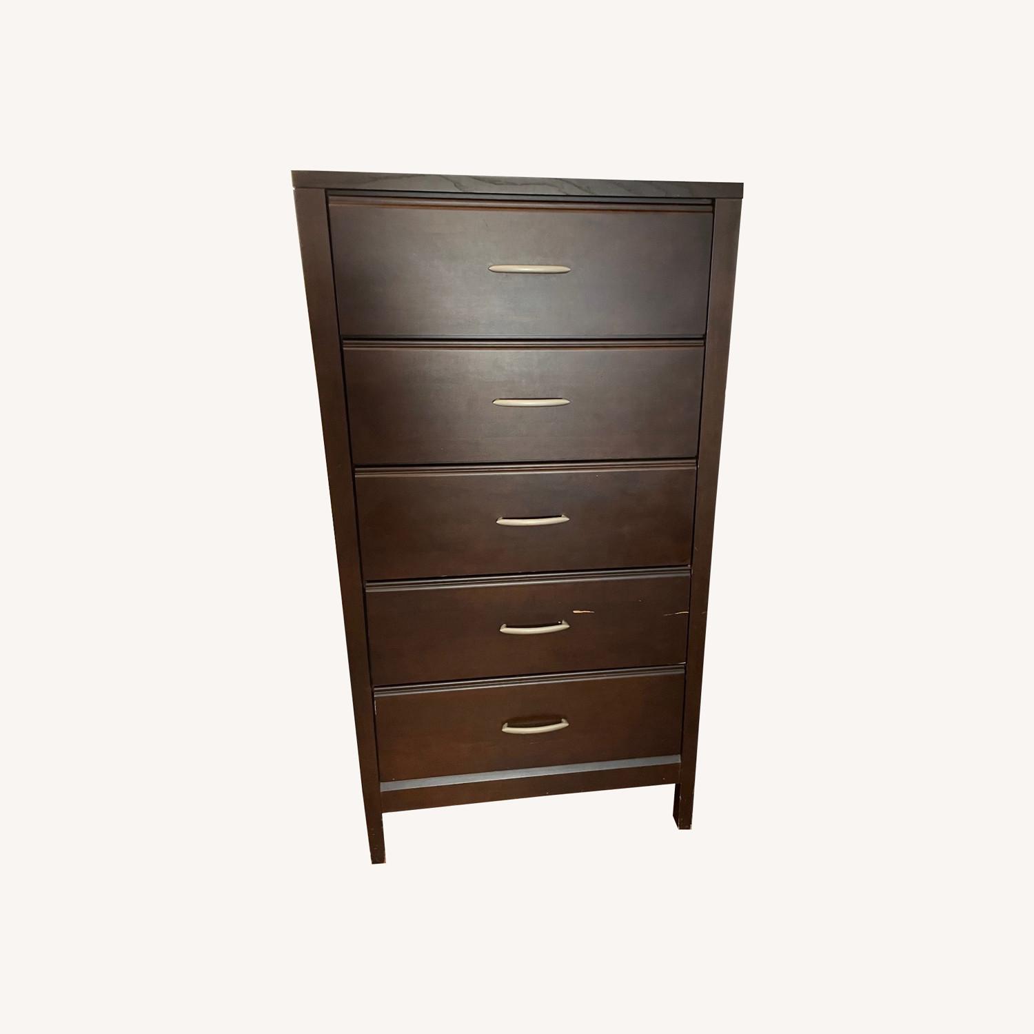 Baronet SOHO 5 Drawer Chest Chocolate - AptDeco