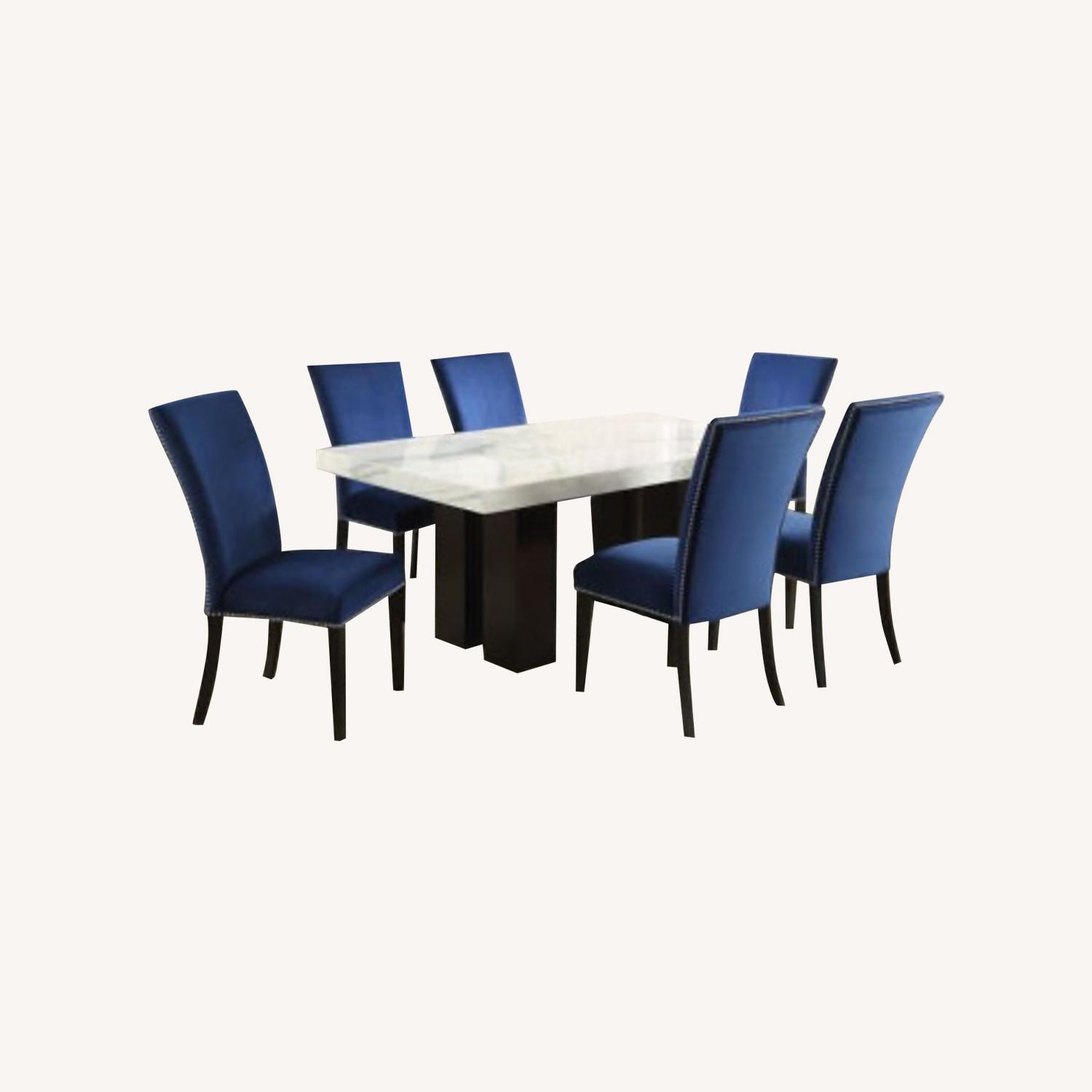 Executive Furniture Stone 7 Piece Dining Set - AptDeco