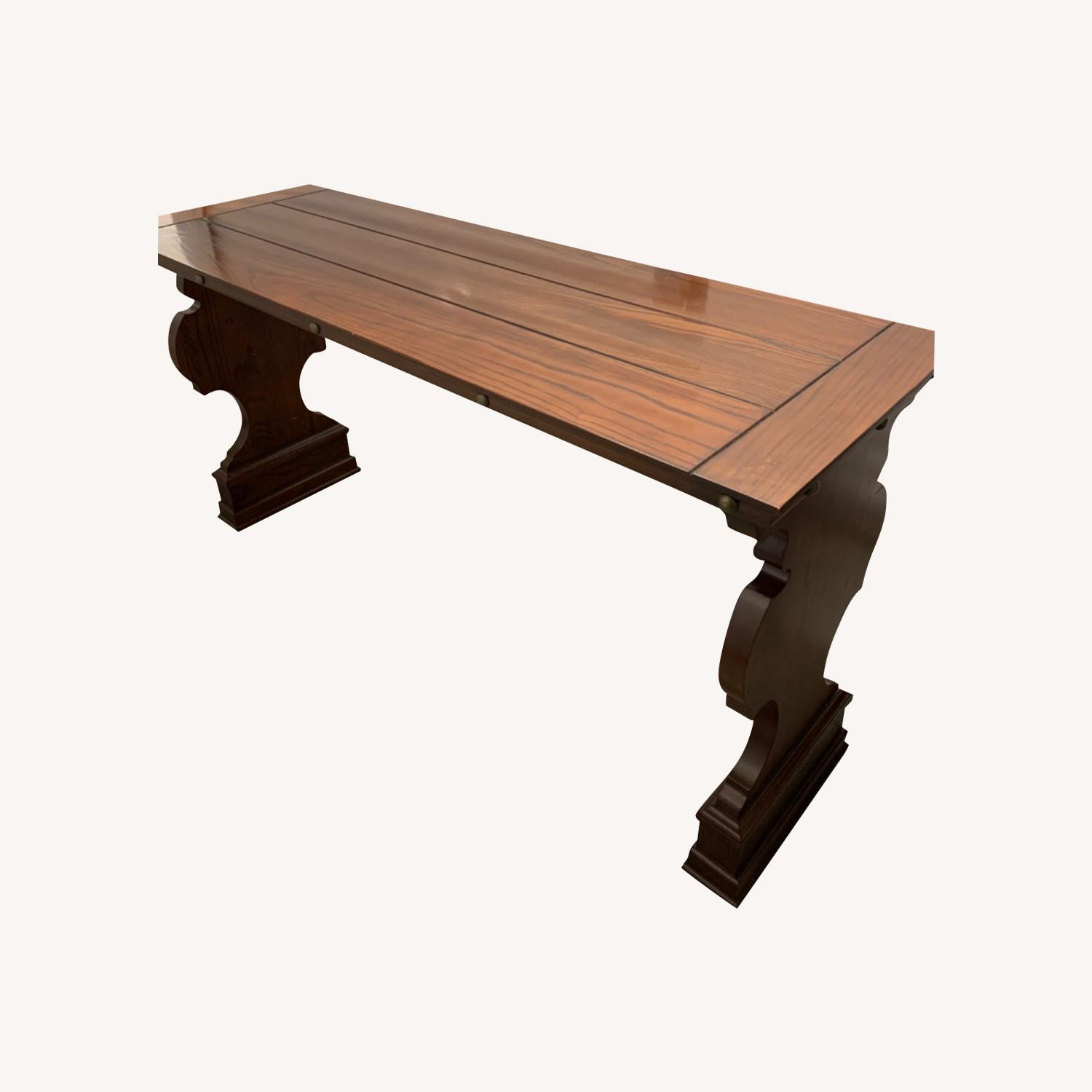 Hickory Chair Solid Wood Console - AptDeco