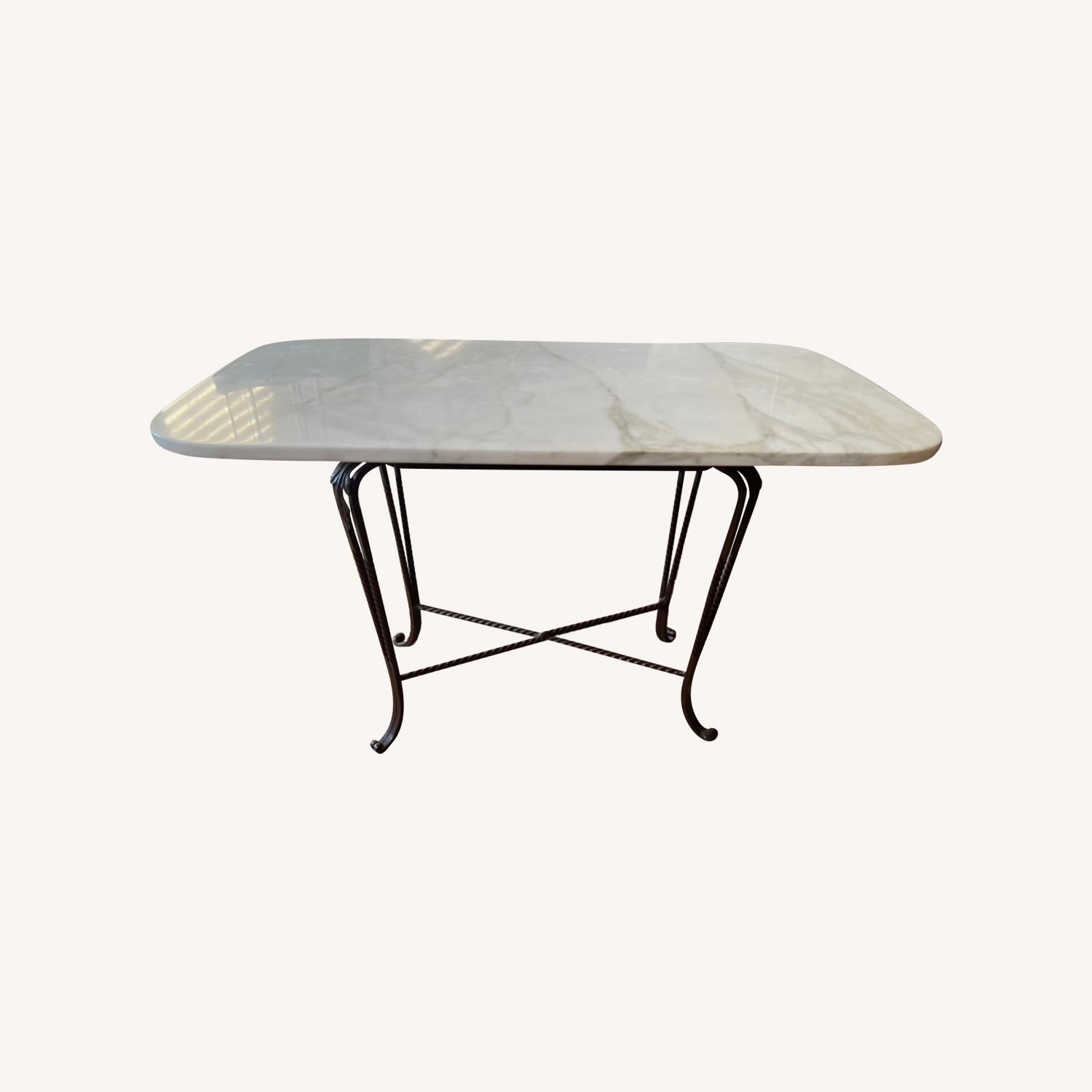 Custom built Marble Table Using Cambria Stone - AptDeco