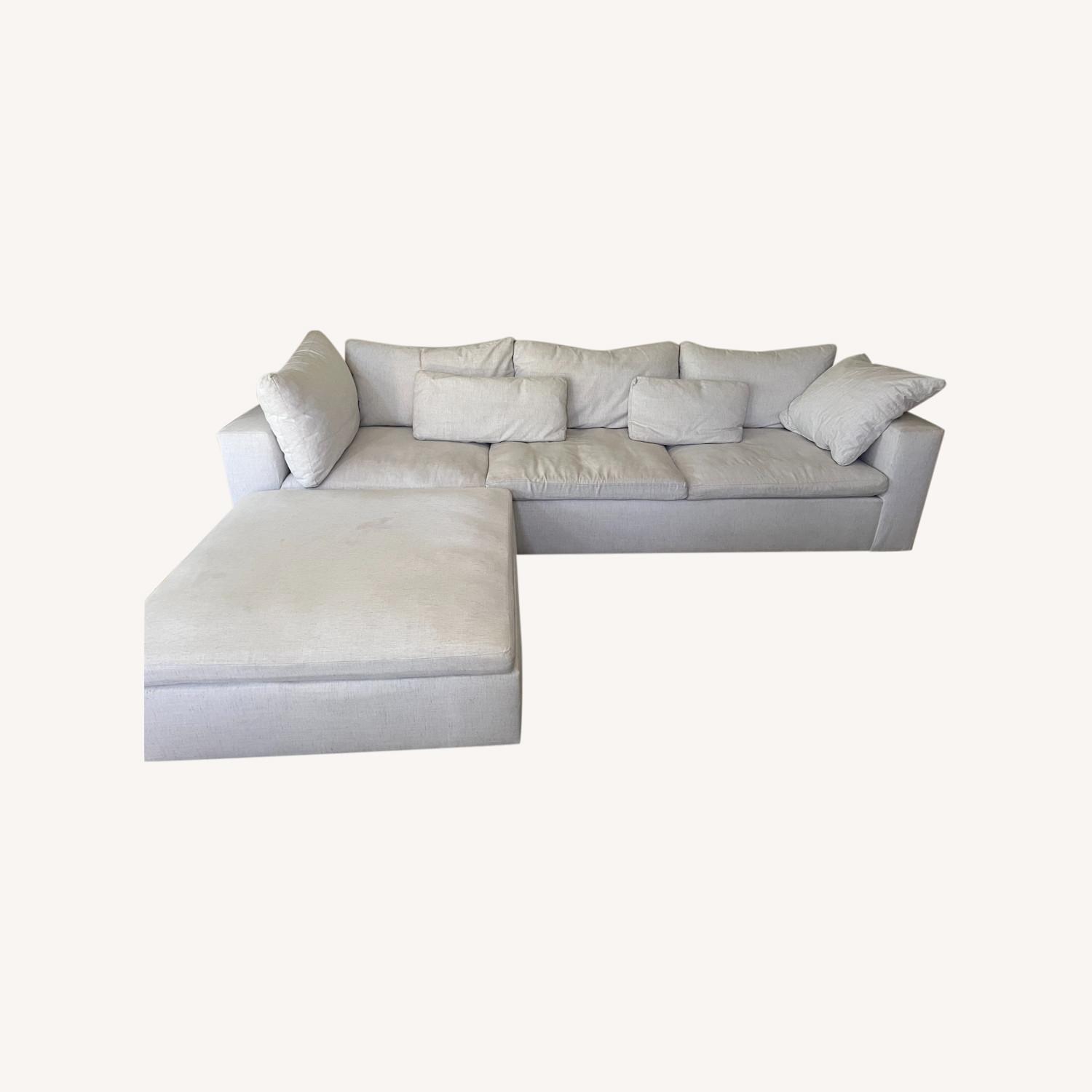 West Elm Harmony Modular 3 Piece Ottoman Sectional 122 Aptdeco