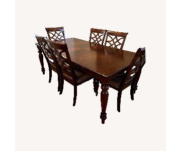 8 Chair Dining Room Table and Dining Server - AptDeco