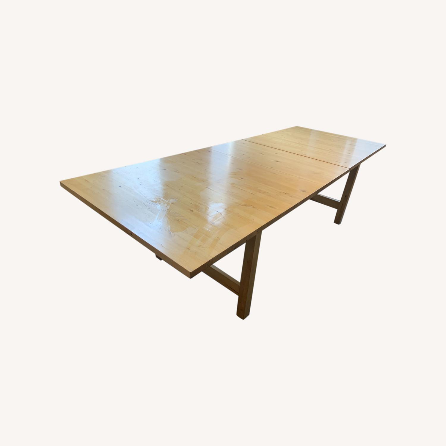 Farmhouse Table with Removable Leaf - AptDeco