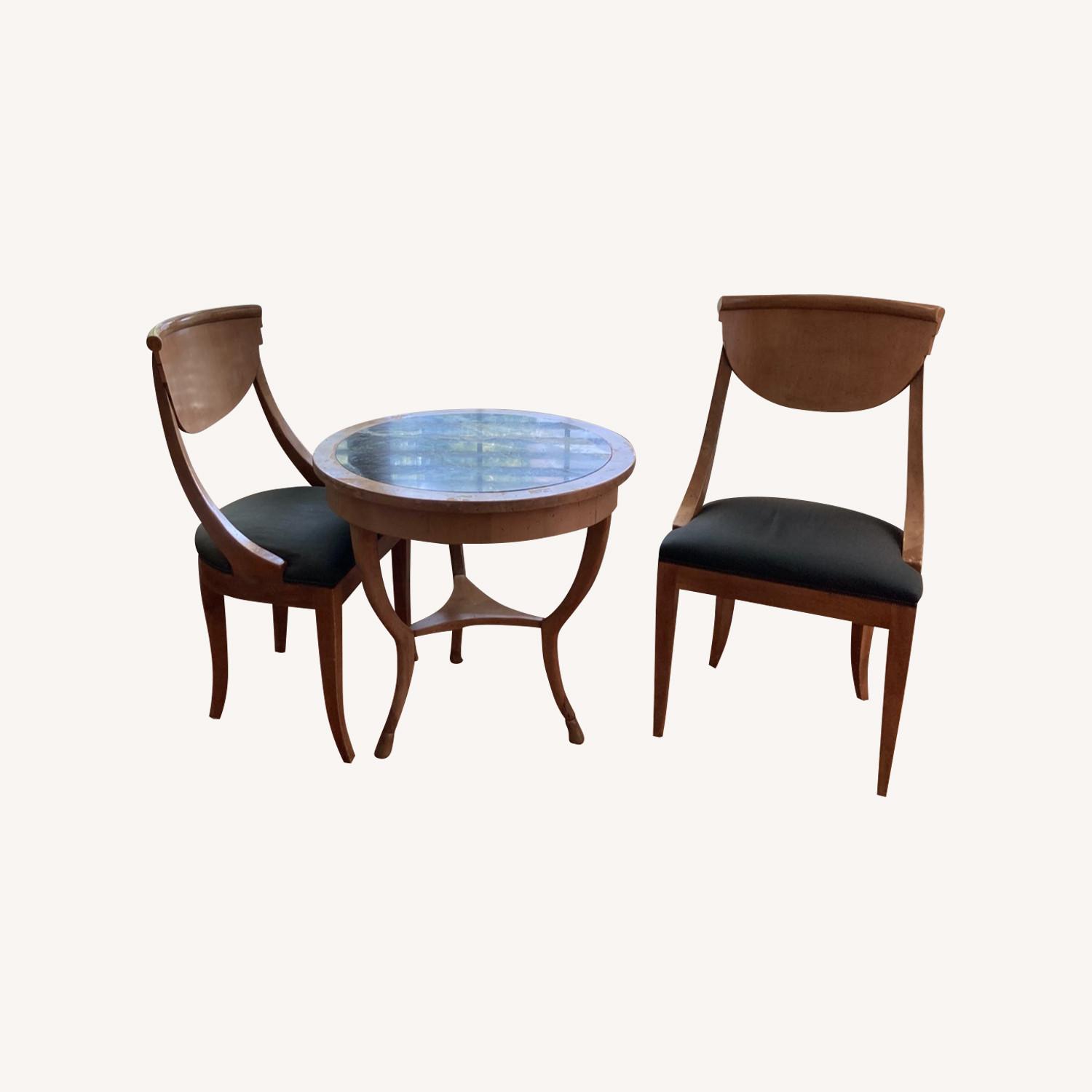 Italian Table with Two Chairs - AptDeco