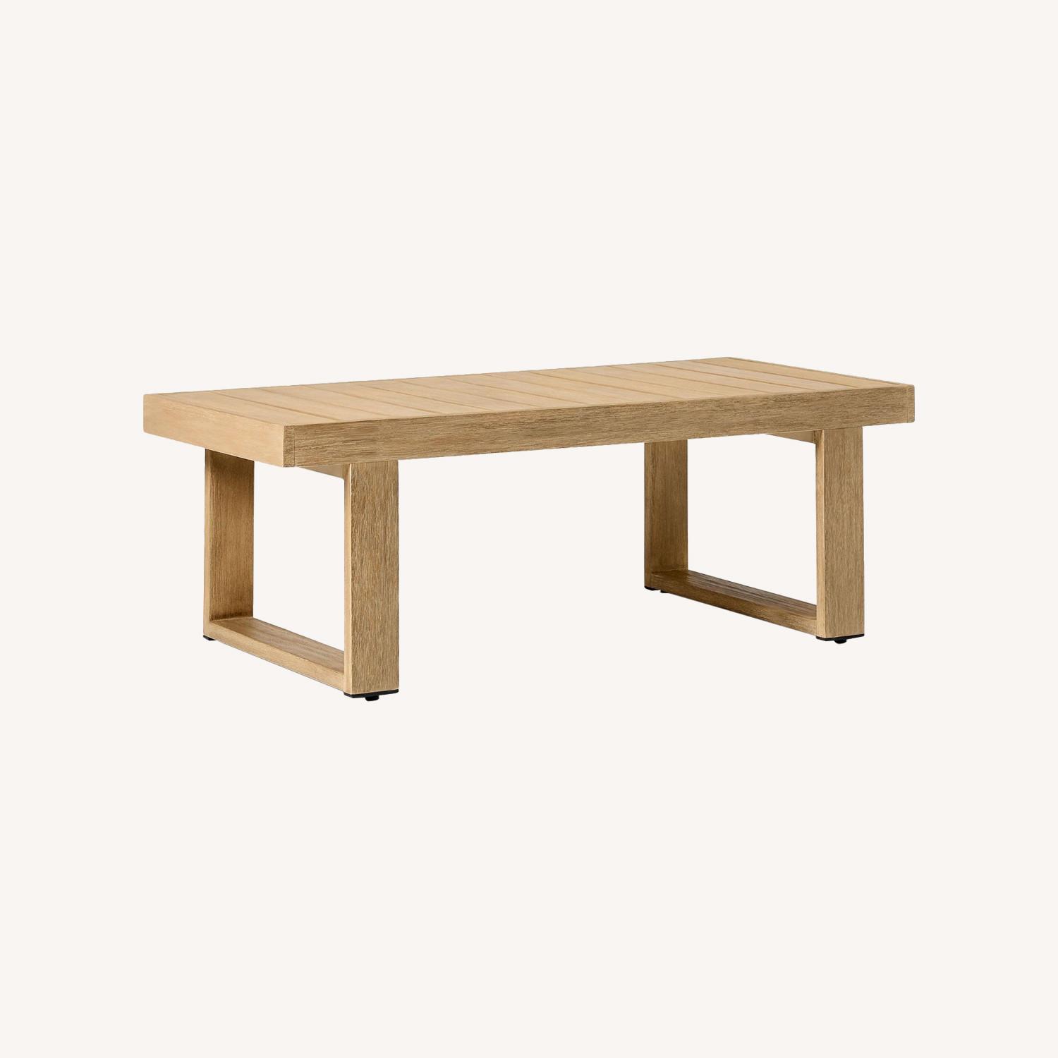 West Elm Portside Outdoor Rectangle Coffee Table - AptDeco