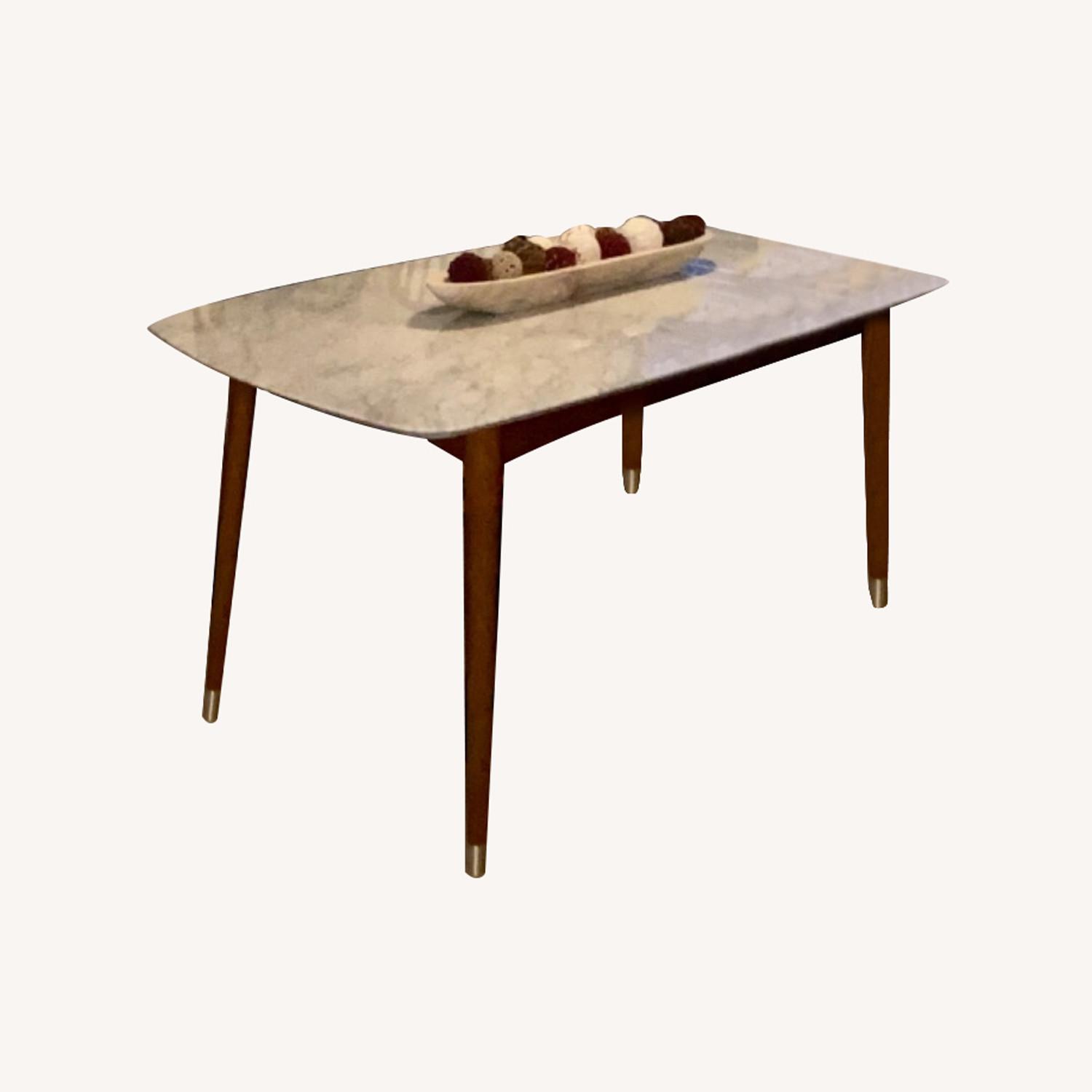 Castlery Carrara Marble Top Dining Table - AptDeco