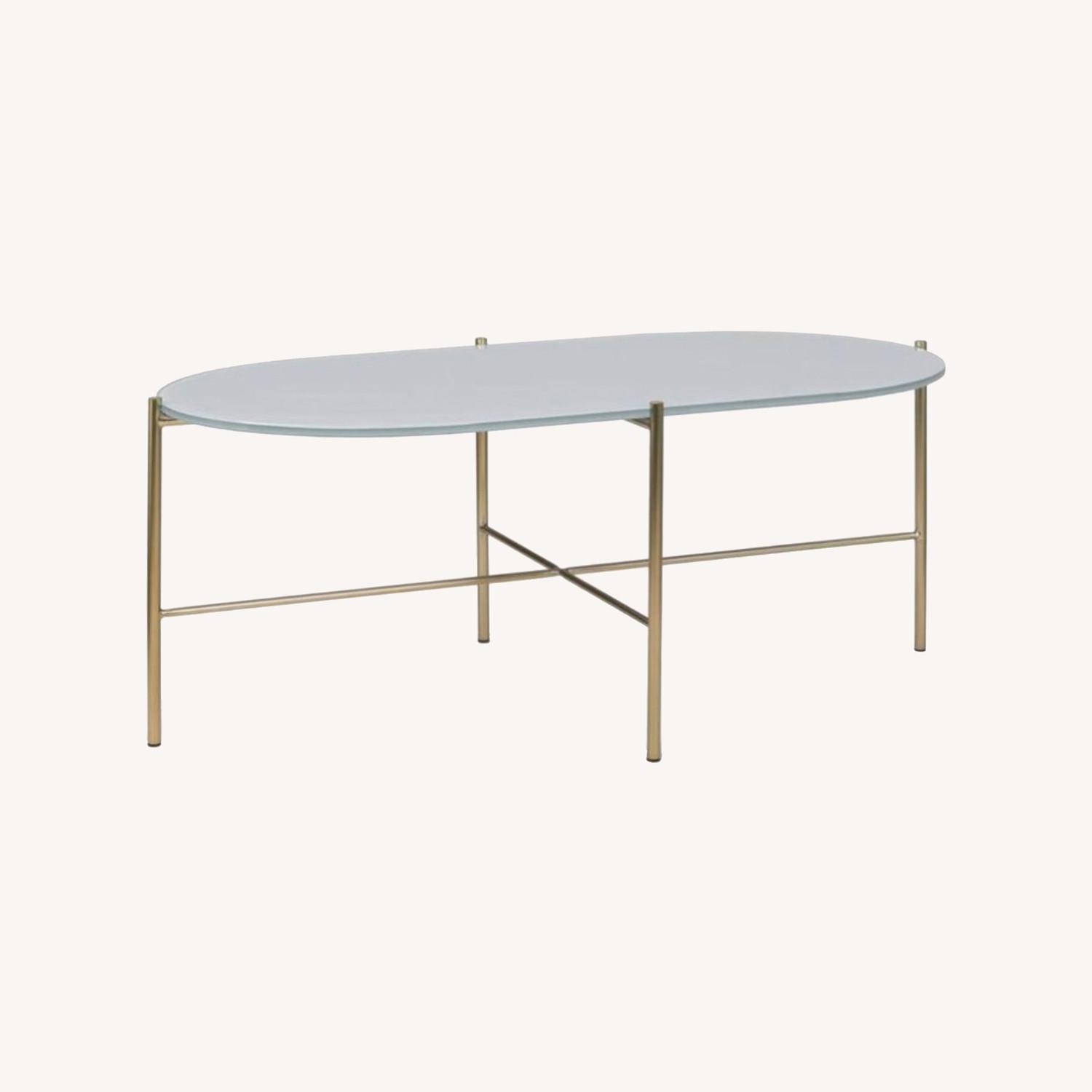 Article Silicus Light Gray Oblong Coffee Table - AptDeco
