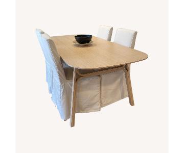 IKEA Light Bamboo Voxlov Dining Table - AptDeco