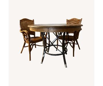 Pier 1 Imports Wood Dining Table Set - AptDeco