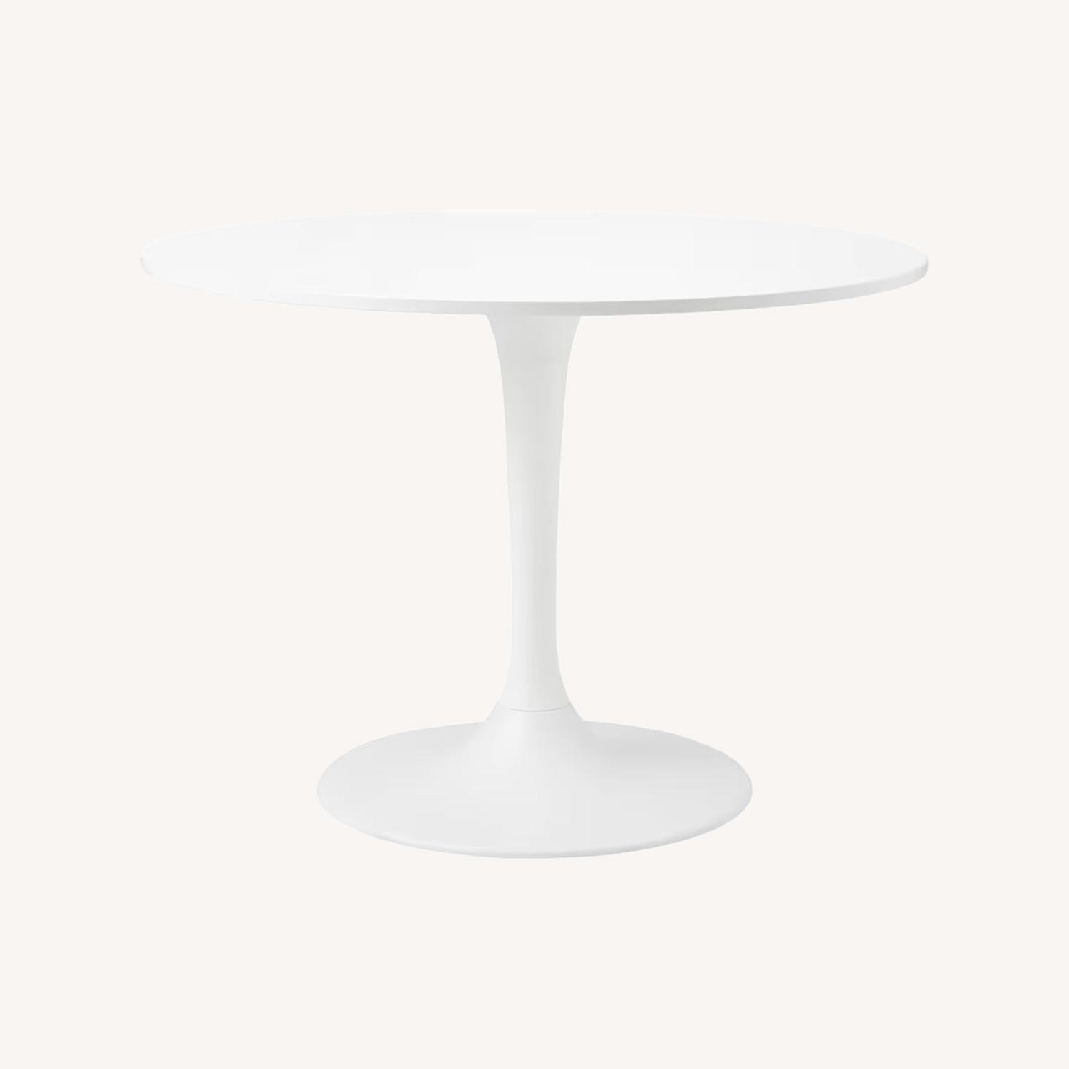 IKEA DOCKSTA Round Dining Table White - AptDeco